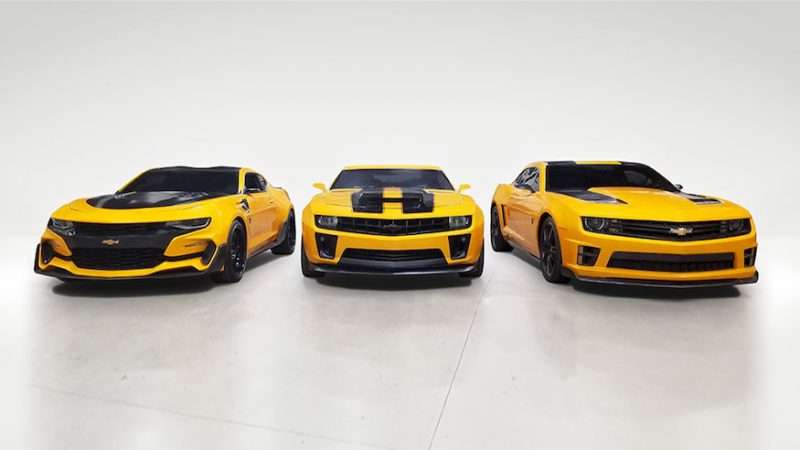 Bumblebee Camaros de Transformers Head a Barrett-Jackson Scottsdale ...